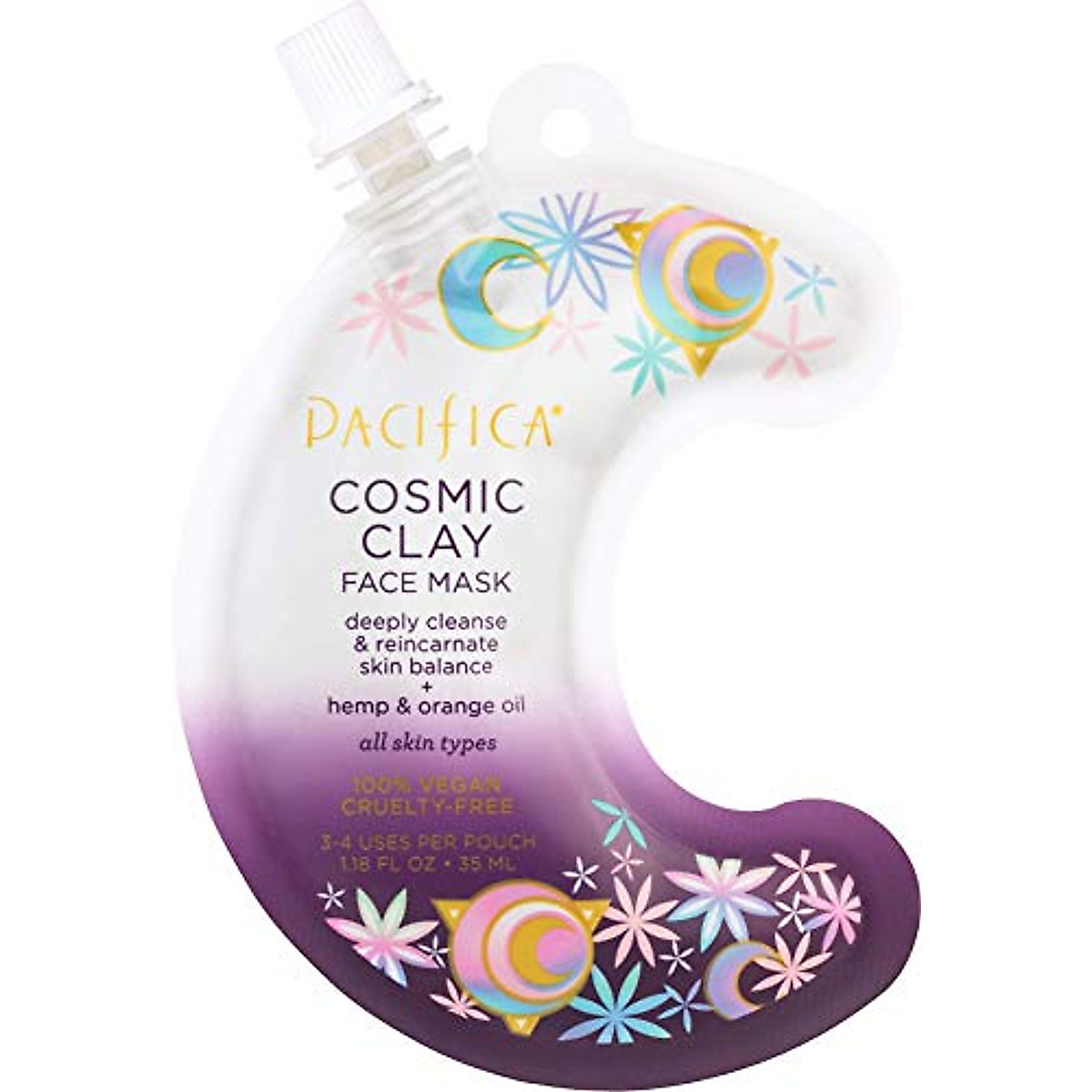 Pacifica Cosmic Clay Face Mask Unisex 1.18 oz