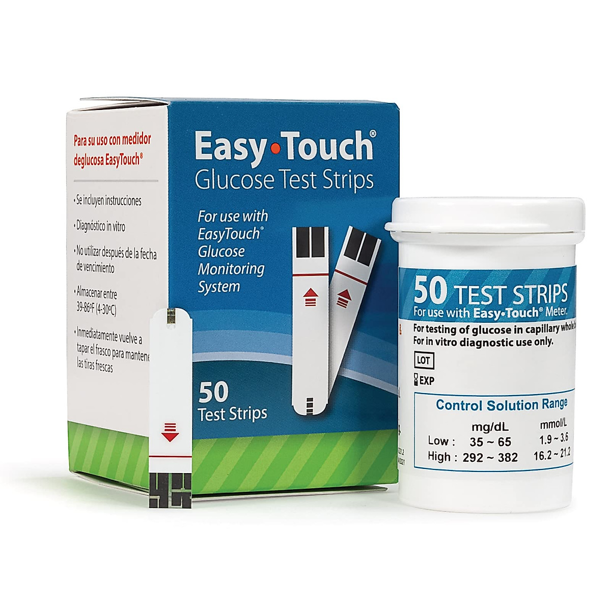Easy-Touch Glucose Test Strips 50 Count (2pack)