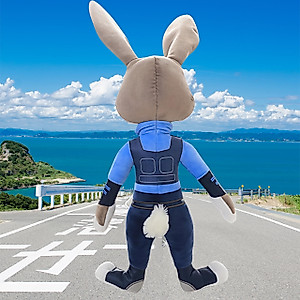 My Super Star Rabbit Stuffed Plush Toys Gifts for Friends Family Kids Christmas Halloween Chidlren Day 15'' Height Large (1 Piece) not Vacuum Sealed