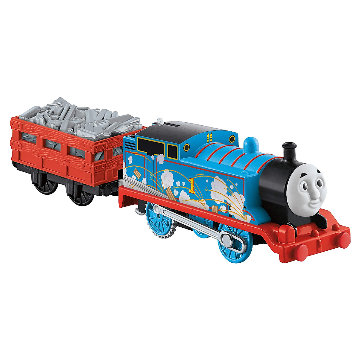 Thomas & Friends Motorized Toy Trains Really Useful Engine Pack, Set of 4 Character Vehicles for Preschool Pretend Play Kids Ages 3+ Years