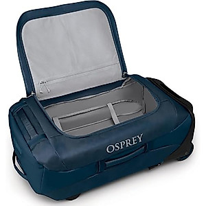 Osprey Transporter 90L Wheeled Travel Duffel Bag, Venturi Blue