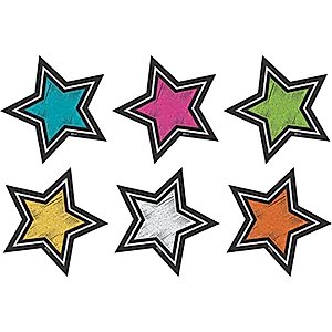 Teacher Created Resources (3554) Chalkboard Brights Stars Mini Accents