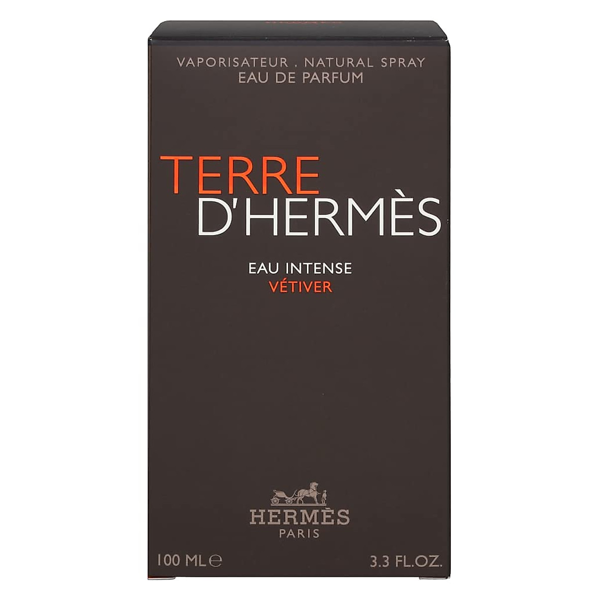 Hermes Terre D'Herm Eau Intense Vetiver Eau De Parfum for Men, 3.3 Ounce