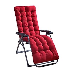 iMounTEK Lounge Chair Cushions 67inch Chaise Lounger Cushion Soft Sofa Mat Long Bench Cushion for Outdoor Furniture, Indoor Outdoor Recliner Zero Gravity Chair Cushion/Red
