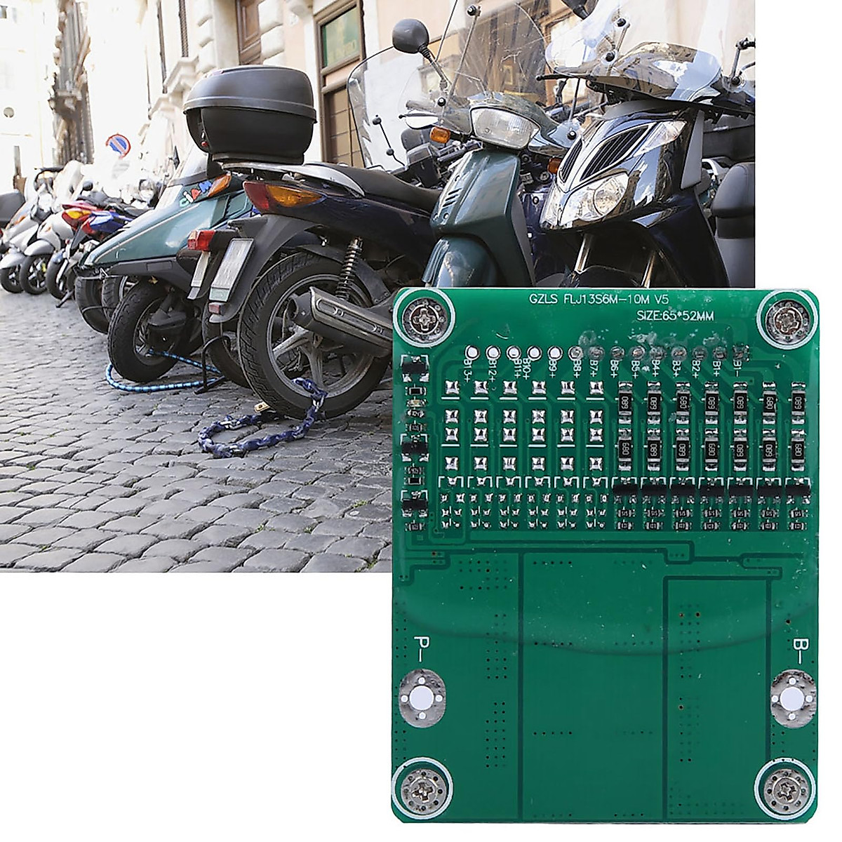 YWBL-WH 7S 24V Li-ion Board,25A 500W Li-ion Lithium Battery Board PCB with Balance