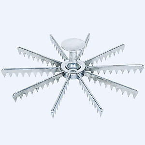 10 Cut Pie Marker, Cast Aluminum Guideline and Portion Divider, Commercial Grade Pie and Cake Marker by Tezzorio