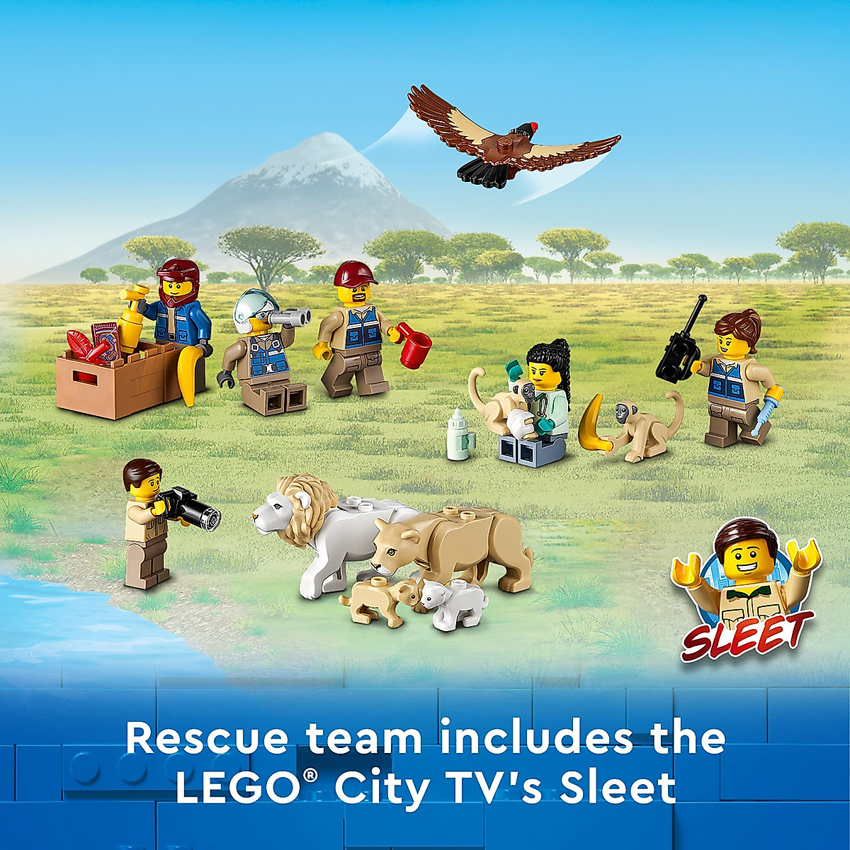 LEGO City Wildlife Rescue Camp 60307 Building Kit; Animal Playset; Top Toy for Kids Aged 6 and Up; New 2021 (503 Pieces)