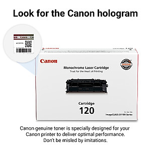 Canon Genuine Toner Cartridge 120 Black (2617B001), 1 Pack for Canon imageCLASS D1120, D1150, D1170, D1180, D1320, D1350, D1370, D1520, D1550 Laser Printer