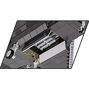 COBI Armed Forces Lockheed F-22 Raptor, Black & White