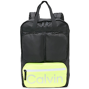 Calvin Klein Women's Casual Lightweight Backpack, Black, One Size