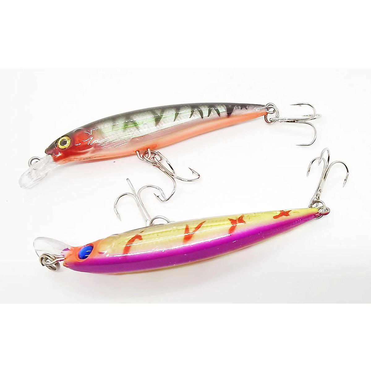 3.54 in Fishing Lures Minnow Hard Bait Slow Sinking Swimbait Fishing Tackle Kits for Bass