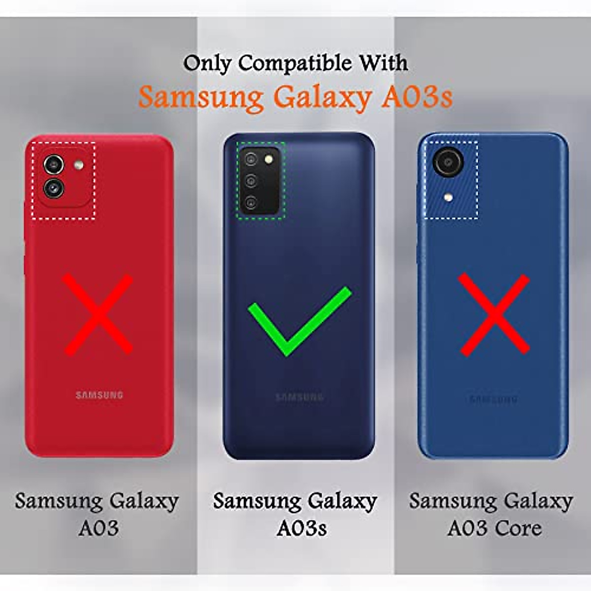 Compatible with Samsung Galaxy A03s Case, with Belt Clip Holster Heavy Duty Rugged Shockproof Full Body Protection Kickstand Cover for Samsung Galaxy A03s Phone (Black)