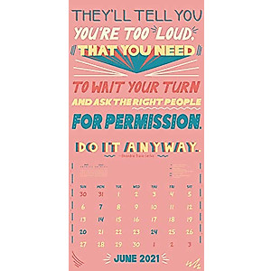 The Future Is Female Wall Calendar 2021: A Year of Art and Activism