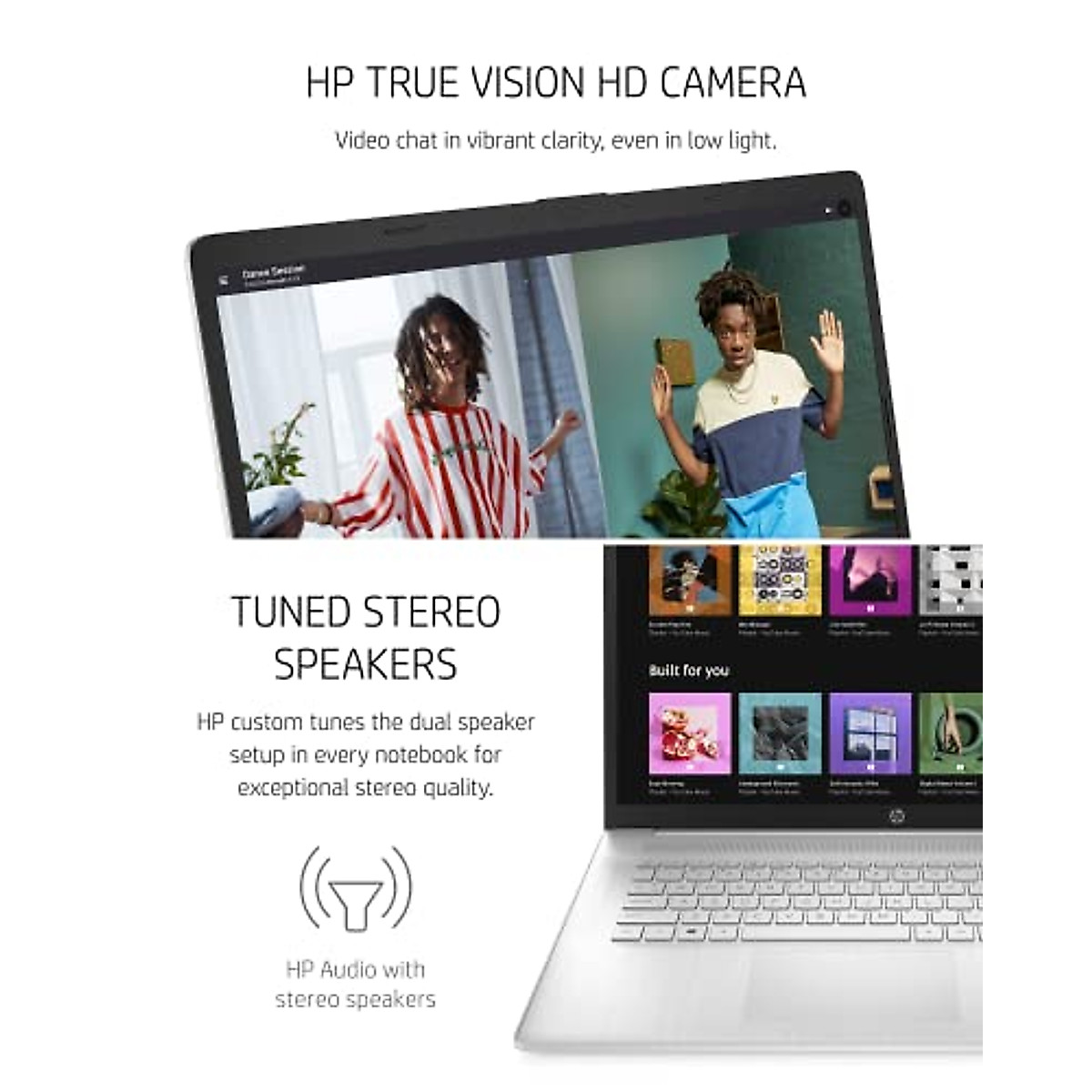 HP 17-inch Laptop, 11th Generation Intel Core i5-1135G7, Iris Xe Graphics, 8 GB RAM, 256 GB SSD, Windows 11 Home (17-cn0025nr,Natural Silver)