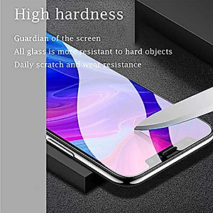 AQGG [2 Pack] Tempered Glass + Cover for Oukitel C21 Pro [6.39"], 9H Hardness Screen Protector and Soft Silicone Case Bumper Shell Black Flexible Phone Protective TPU Cases -Cartoon Devil