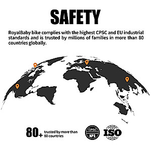 Royalbaby Boys Bike Freestyle Premium 16 Inch Kids Bike for Age 3-9 Years, with Training Wheels and Water Bottle