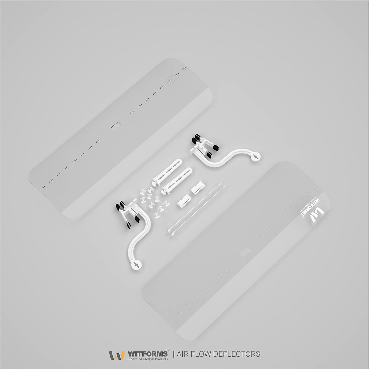 WITFORMS/Grille - Adjustable AC air Deflector Suitable for Central air conditioner's register and grille. Enhance Cooling and Heating Circulation - Length (60 to 110 cm)