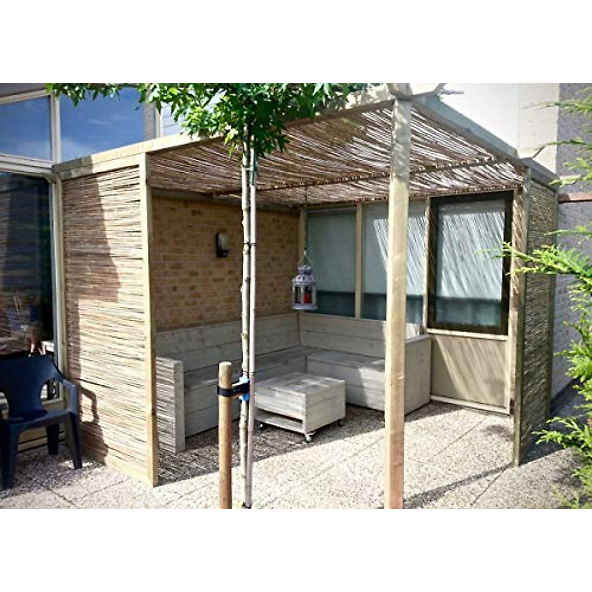 Bamboo Slat Fence, 5'H x 14'L