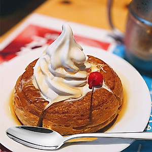 faderic 6-Piece Tea Spoons Dessert Coffee Spoons 18/0 Stainless Steel Spoons 6.29-Inch Silver