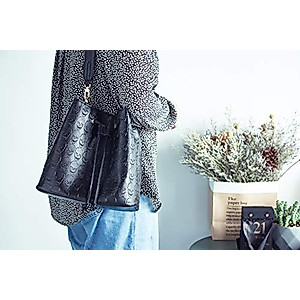 Womens Hobo Tote Bag Leather Shoulder Bag for Women Bucket Bag Hobo Handbag Fit for Dating, Working, Shopping
