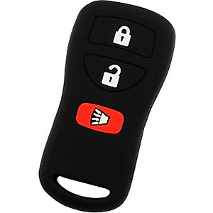 KeyGuardz Keyless Remote Car Key Fob Shell Cover Soft Rubber Case for Nissan Infiniti Pathfinder Frontier Murano Titan Xterra
