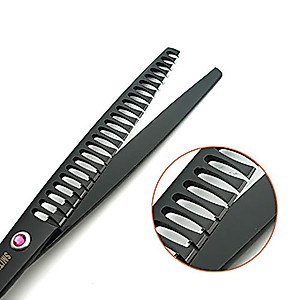 8.0 inches Professional Dog Grooming Scissors Set Straight & thinning & Curved & chunkers 4pcs in 1 Set (with Comb)