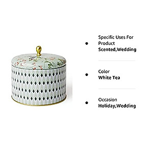 LA JOLIE MUSE White Tea Scented Candle - 14.1 oz Large Candles Gifts for Women, 2 Wicks Aromatherapy Candle for Home Birthday, Long Burning Time