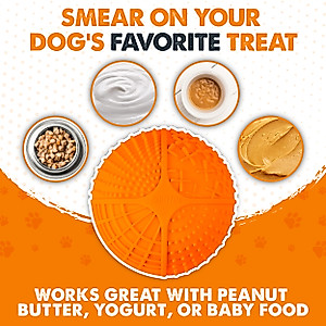 Mighty Paw Dog Slow Feeder Bowl - Interactive BPA-Free Silicone Lick Bowl for Dogs - Easy to Clean, Keeps Dogs Entertained, Provides Mental Enrichment