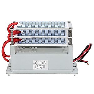 Thincol Ozone Generator, 110W Integrated Energy Saving Ozone Generator, 15g Ceramic Plate Ozonizer Air Purifier, for Dryers, Dishwashers, Refrigerators, Electronic Shoe Cabinets, Air Filters(110v)