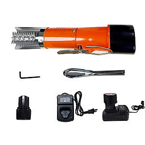 Powerful Electric Fish Scraper Cordless Fish Scaler Cleaner Automatic Fish Scale Remover with a Manual Scaler