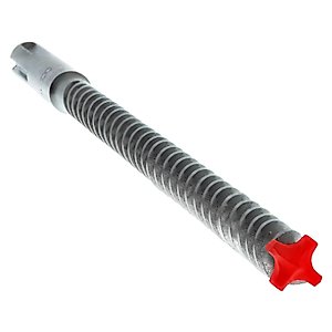 Diablo Rebar Demon SDS-Max 4-Cutter Full Carbide Head Hammer Drill Bit with Tri-Metal Fusion Welding - 5/8" Diameter, 21" Length, 16" Working Length - DMAMX1100