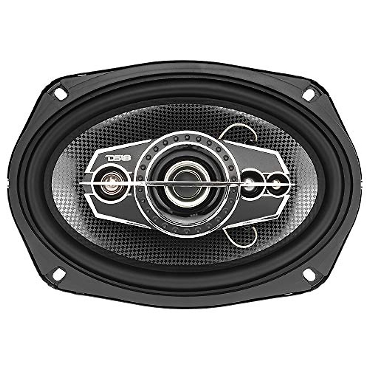 DS18 SLC-N69X Coaxial Speaker - 6x9, 4-Way Speaker, 260W Max Power, 65W RMS, Woofer, Midrange, and Tweeters in one, Removable Cover Included - Select Speakers Provide Undiscovered Value - 2 Speakers
