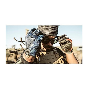 VIKTOS Men's Leo Vented Tactical Duty Gloves with Laser Perforation to Reduce Heat | Reinforced Thumb | Adjustable Hook & Loop Closure, Apollo, Medium