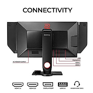 BenQ ZOWIE XL2740 27-inch 240Hz Gaming Monitor with G-Sync Compatible/ Adaptive Sync | 1080p 1ms | Black Equalizer for Competitive Edge | S-Switch for Custom Display Profiles | Shield