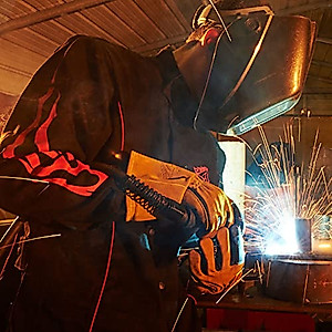 Revco Industries BM88L BSX BM88 Extreme Pig Skin MIG Welding Gloves, Large