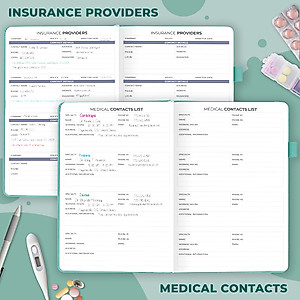 Clever Fox Compact A5 Medical Planner 12-Month – Medical Notebook, Health Diary, Wellness Journal & Logbook to Track Health – Self-Care Medical Journal – 12 Months, Undated (Light Turquoise)