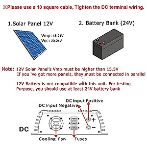 Y&H Grid Tie Inverter 600W Stackable DCDC15-28V PV Input AC110V MPPT Pure Sine Wave Micro Inverter fit for 12V Solar Panel/24V Battery