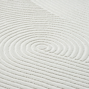 Abani Cream Area Rug for Living Room, Bedroom- Zen Reiki Pattern- 8 x 10 -Durable & Easy to Clean