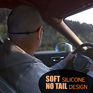 SIGONNA Eyeglass Strap Holder String - Adjustable Eye Glasses Holders Around Head - No-Tail Sunglasses Holder Glasses Strap for Men Women - Glasses Lanyard String - 3 Cords