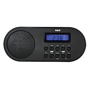 RCA – NOAA Emergency Weather Alert Radio with AM/FM Radio, Digital Clock and Alarm – AC or Battery Powered (RCWR7)