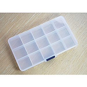 Bulfyss Jewellery Case Organiser with Adjustable Dividers 15,24,36 Grid, Transparent(Pack of 3) Standard Transparent