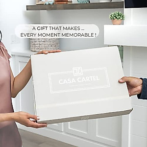 Multifunctional Luxury Acacia Wood Tray Set - Modern, Rustic Wood Serving Tray with Handles for Indoor & Outdoor Use – Luxurious Giftable Bundle with Large & Small Wood Serving Board & 4 Coasters