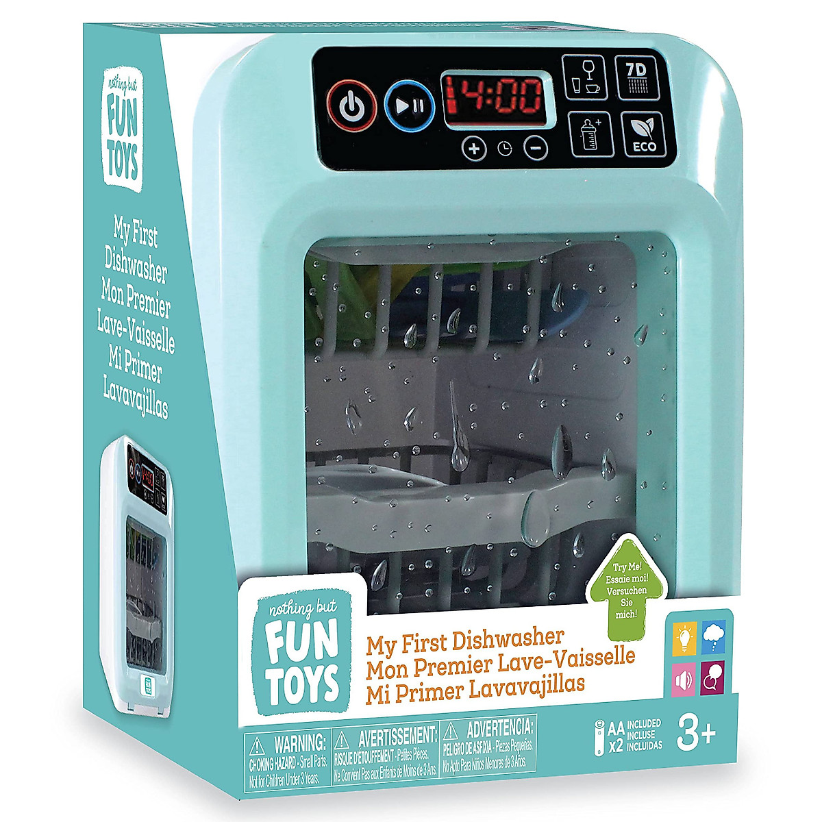 Nothing But Fun Toys My First Dishwasher Lights & Sounds Playset Designed for Children Ages 3+ Years, Multi