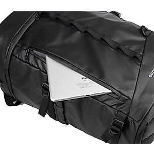 Mouteenoo Travel Backpack with Shoes Compartment for Gym Sports Hiking Water-Resistant Backpack for Men and Women (Black)