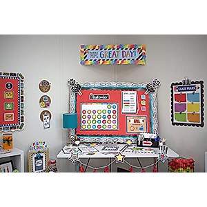 Creative Teaching Press Bold & Bright Calendar Set, CTP Bulletin Board and Classroom Display, 67 Pieces