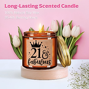 21st Birthday Gifts for Her, Unique Birthday Gift Basket for Girlfriends, Daughter, Friend, Sister, Coworker or Partner Turning 21 Years Old, Fabulous Funny 21st Bday Gifts