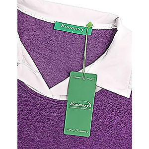 Kimmery Business Casual Tops for Women Summer Shirts for Women 2023 Trendy Womens Short Sleeve Tops for Women 2023 Purple XL