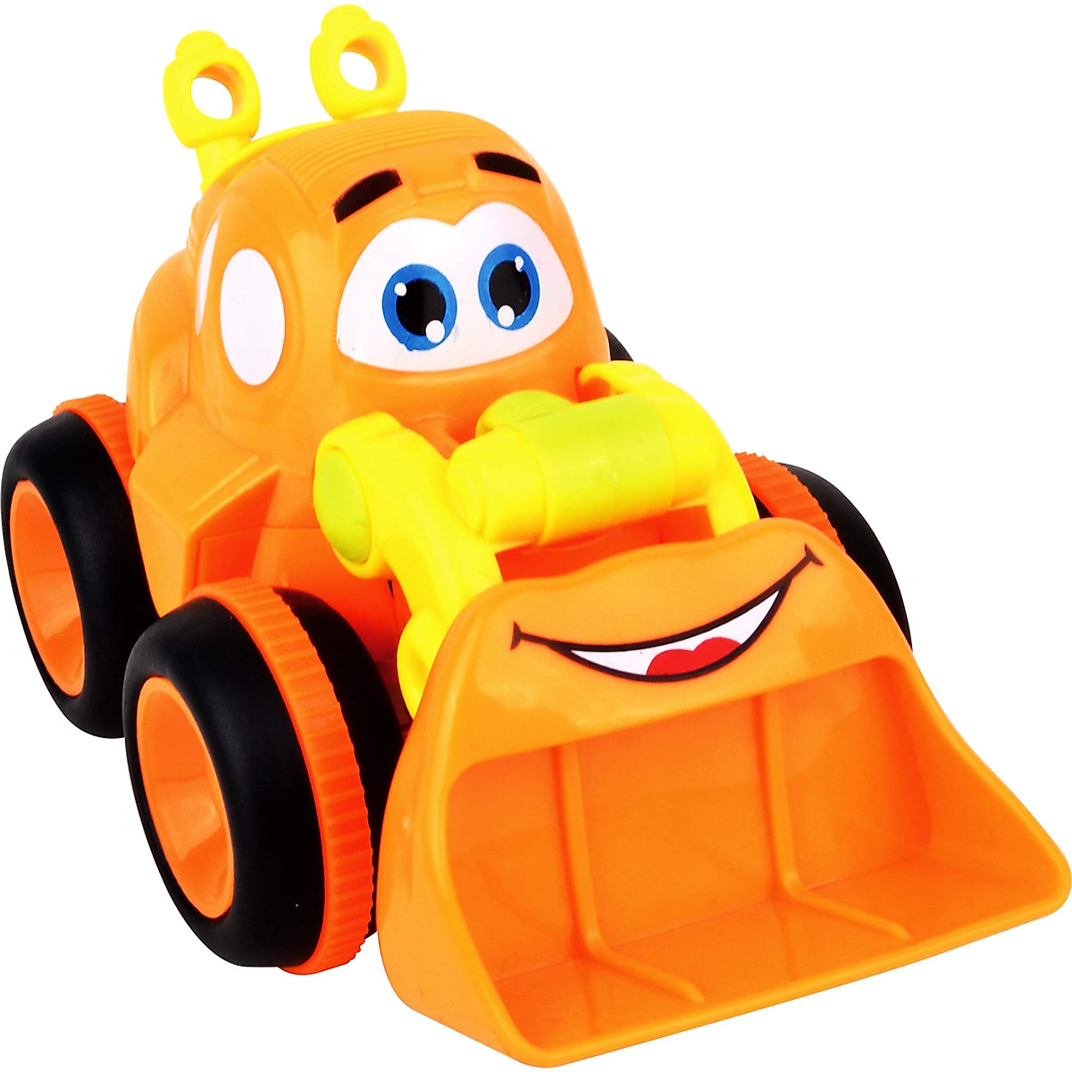 Toys for a 2 Year Old Boy - 3 Friction Powered Trucks for 2+ Year Old Boys, Push & Go Cars Cartoon Construction Vehicle Set - Toddler Boys Toys & Toy Trucks, Play Pull Back Car