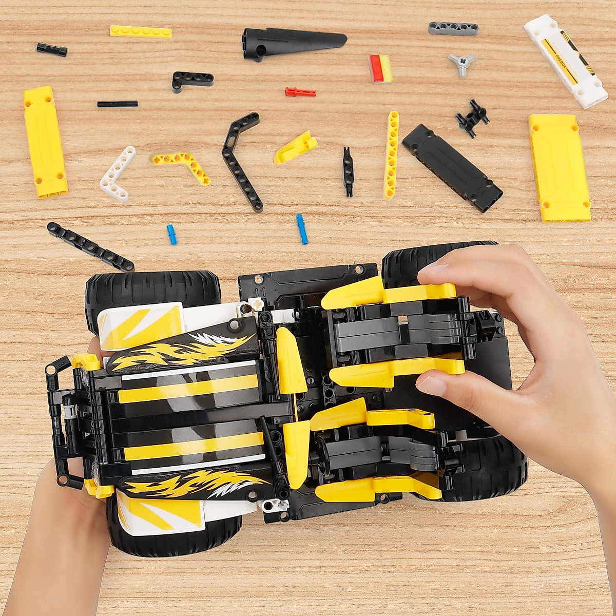 PREBOX Remote & APP Control Jeep Building Toys for Boys - Erector Sets STEM Projects for Kids Age 8-12, Birthday Gifts for Boys 6 7 8 9 10 11 12 year old