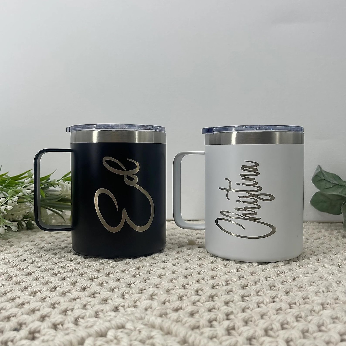 YourWoodenStory Gift Basket For A Couple Personalized Hygge Gift For Two Happy Anniversary For Husband And Wife Just Married Gift For Two Gift (White/Black)